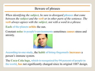 Subject Verb Agreement this is a powerpoint | PPTX