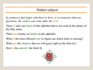 Subject Verb Agreement this is a powerpoint | PPTX