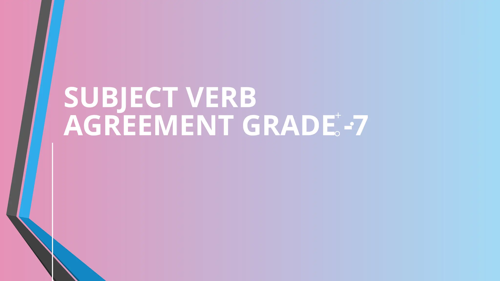 sub verb agreement objectives rules and eg | PPT