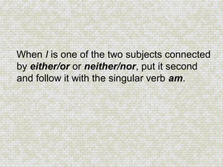 Subject – verb agreement | PPT