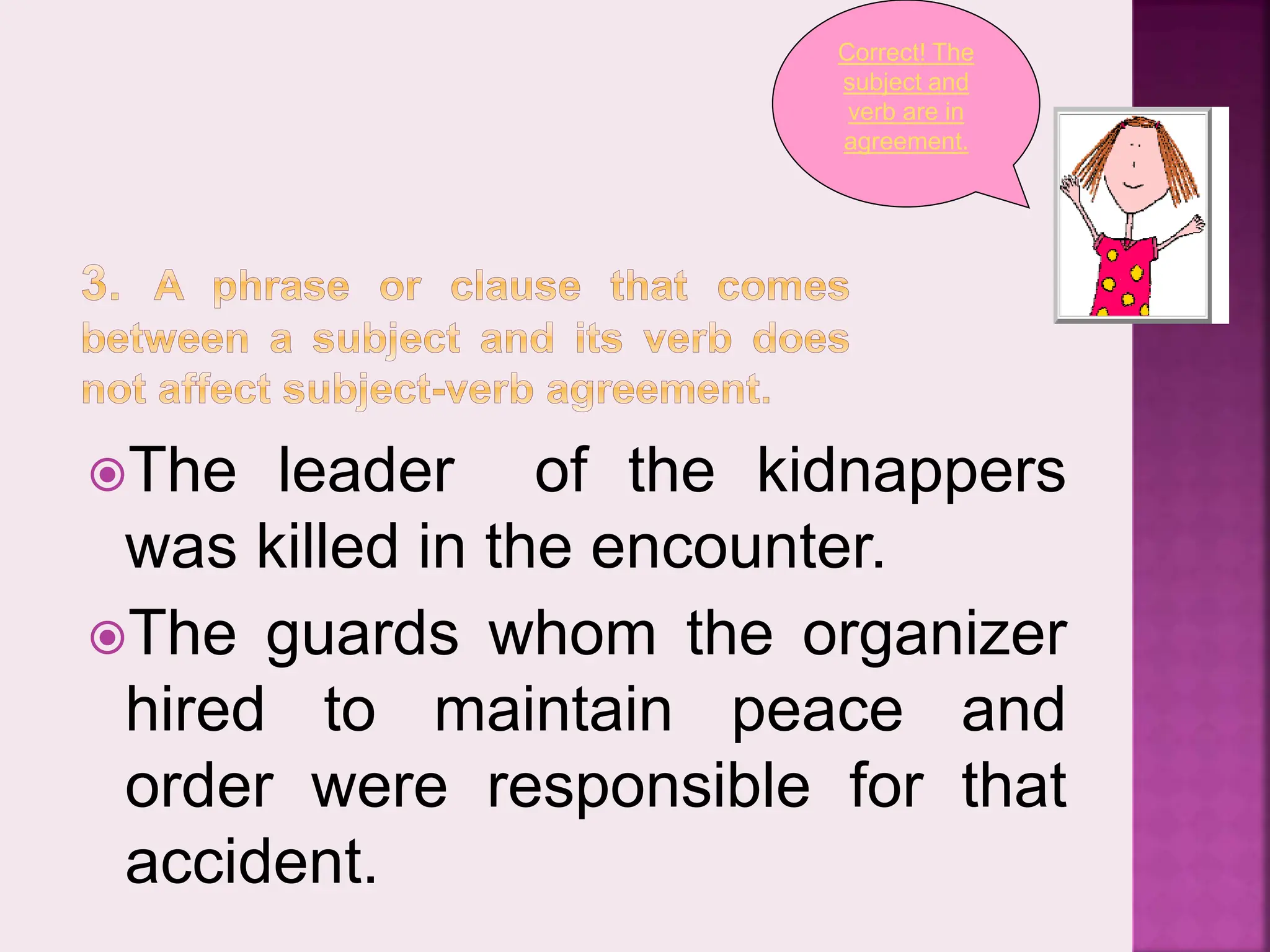 SUBJECT VERB AGREEMENT REVIEW RULES AND EXERCISES | PPTX