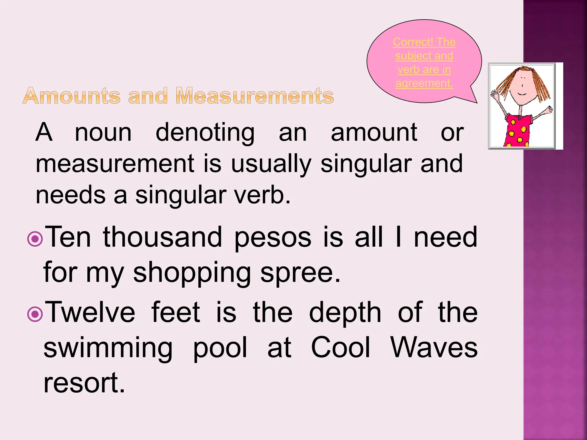 SUBJECT VERB AGREEMENT REVIEW RULES AND EXERCISES | PPTX