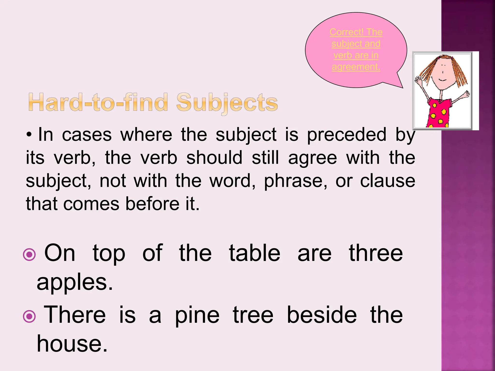 SUBJECT VERB AGREEMENT REVIEW RULES AND EXERCISES | PPTX
