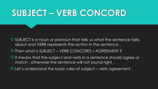 VERB CONCORD ZHhxzxhgvzxjhvzxbzvbxvzbxvzbnxvzbnxvbn | PPTX