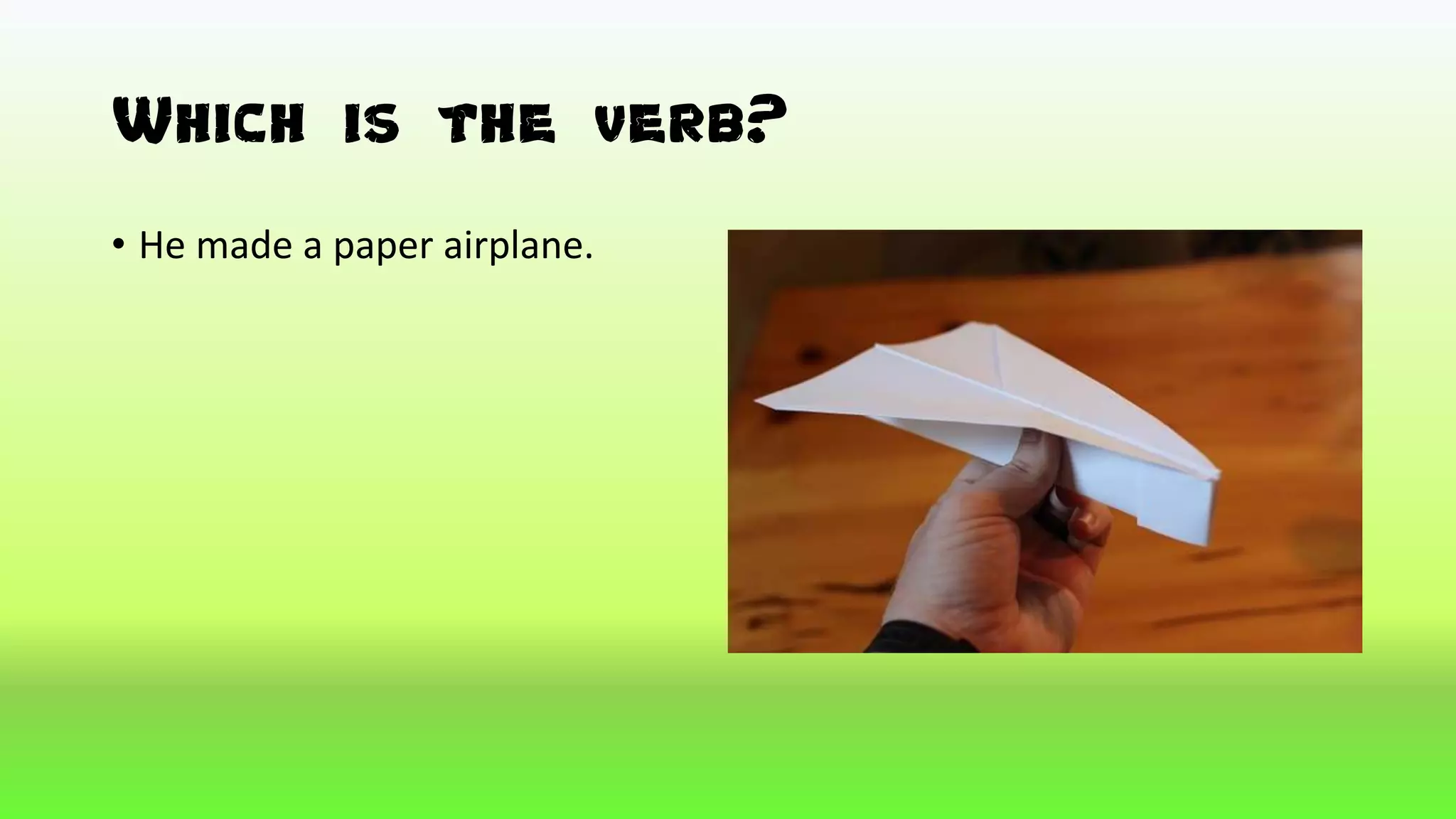 Subject Verb Object Lesson | PPTX