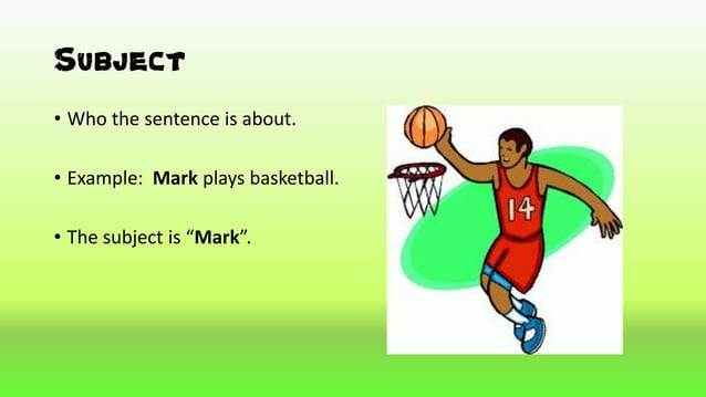 Subject Verb Object Lesson | PPTX