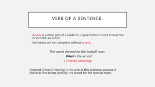 Subject, verb and object | PPT