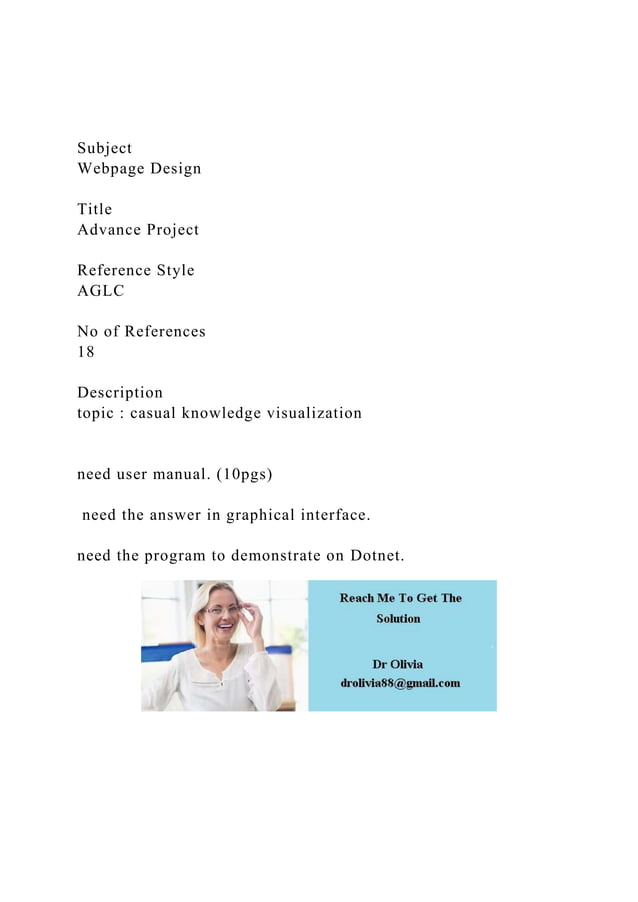 SubjectWebpage DesignTitleAdvance ProjectReference S.docx