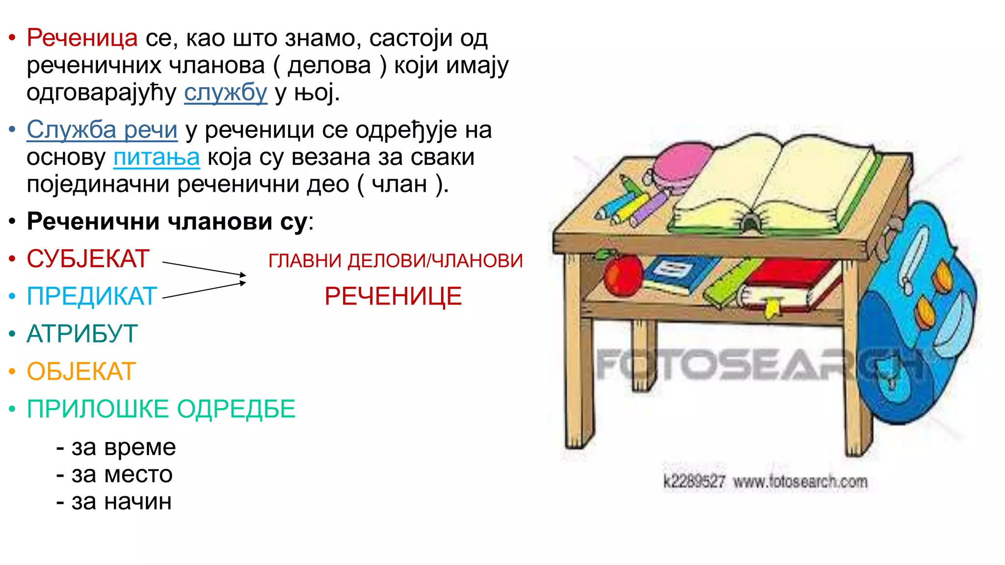 Subjekatski i predikatski skup reci | PPTX