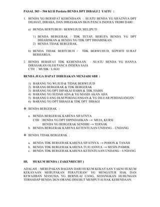 Subjek dan objek hukum | DOC
