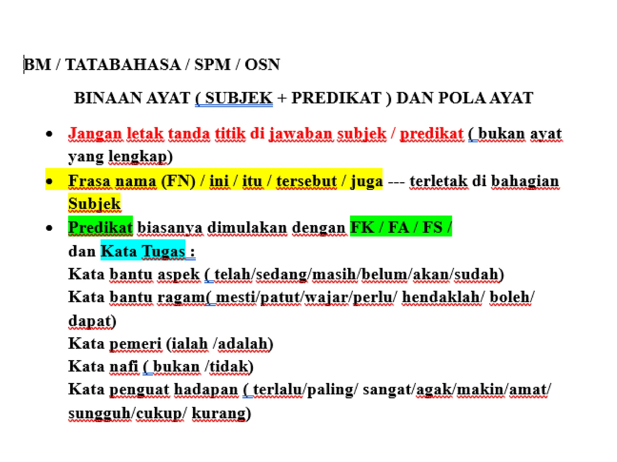Subjek dan Predikat.pptxbahsa melayu tingkatan 5 | PPTX