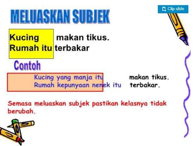 Subjek dan Predikat.pptxbahsa melayu tingkatan 5 | PPTX