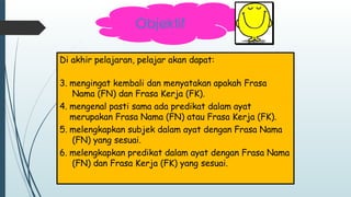 subjek dan predikat penguasaan dalam tatabahasa | PPTX