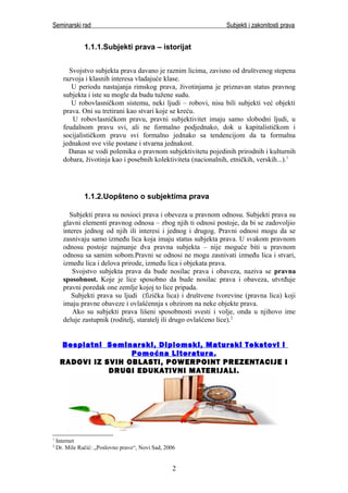 Subjekti i zakonitosti prava | DOC