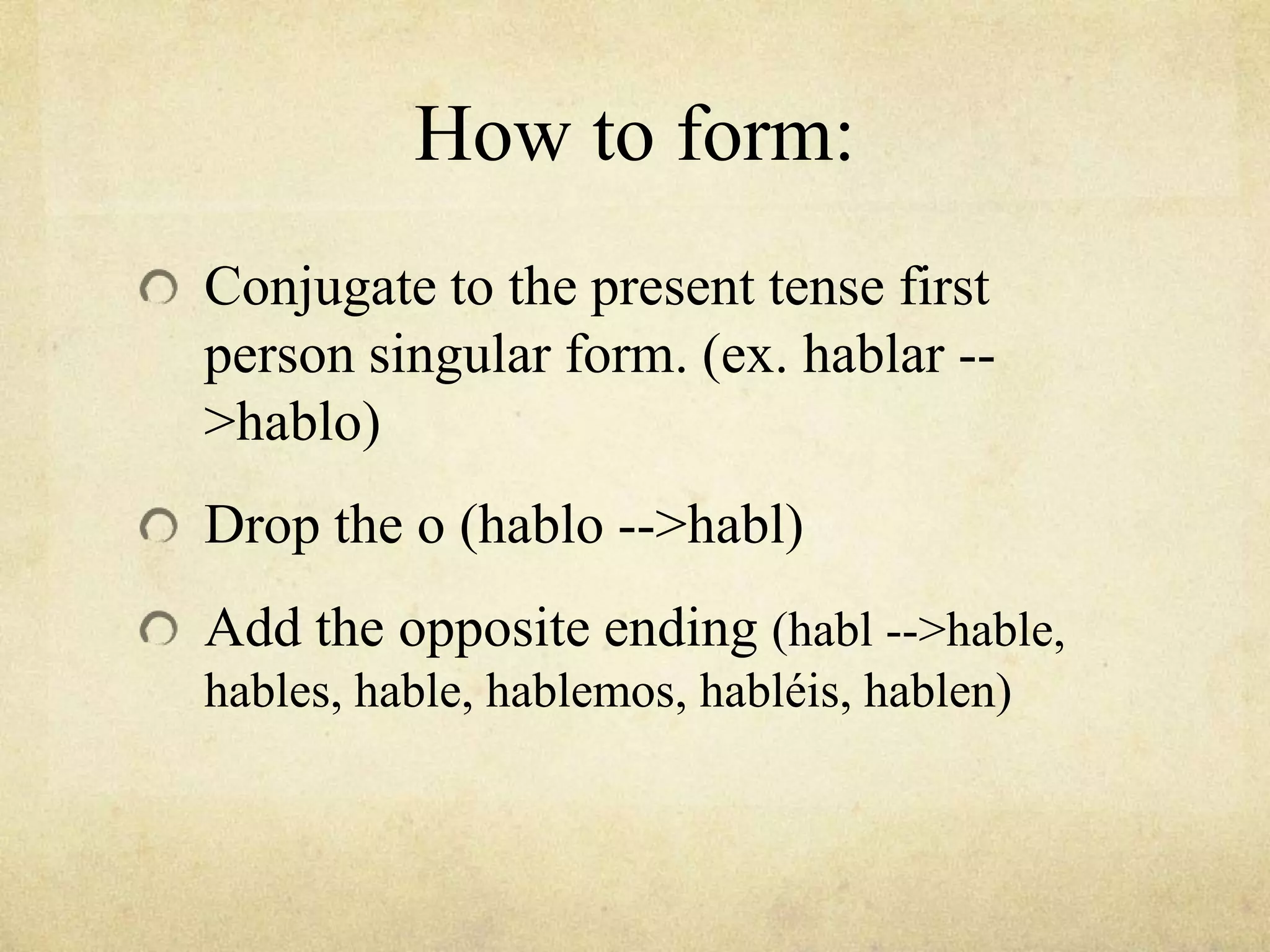 Subjunctive Mood Spanish Intro | PPTX