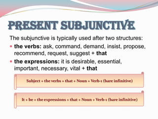 Subjunctive | PPTX
