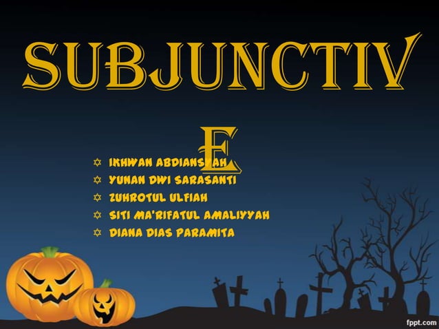 Subjunctive in My Grammar 3 | PPT