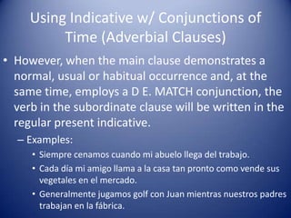 16-Subjunctive conjunctions of time | PPTX