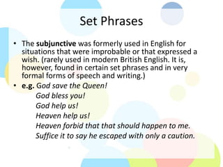 Subjunctive nominative | PPTX