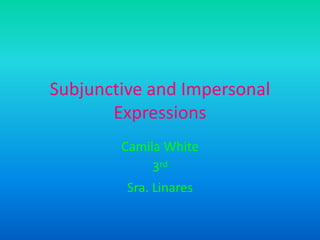 Subjunctive and impersonal expressions | PPTX