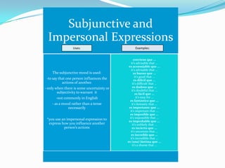 Subjunctive- Mateo Yarbrough | PPT