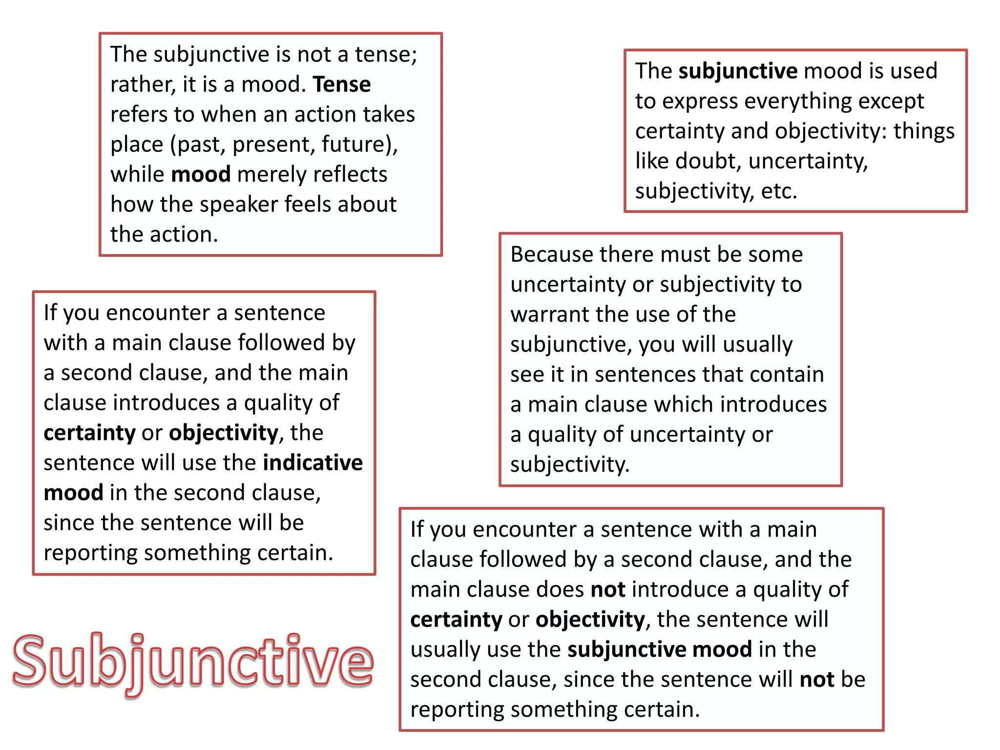 The Subjunctive | PPT