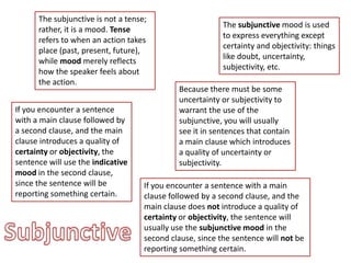 The Subjunctive | PPT