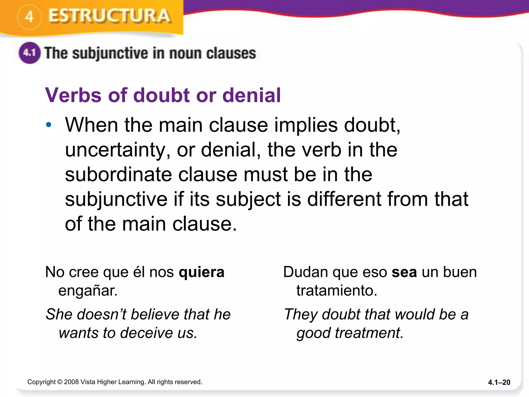 Subjunctive el subjuntivo ppt | PPTX