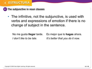 Subjunctive el subjuntivo ppt | PPTX