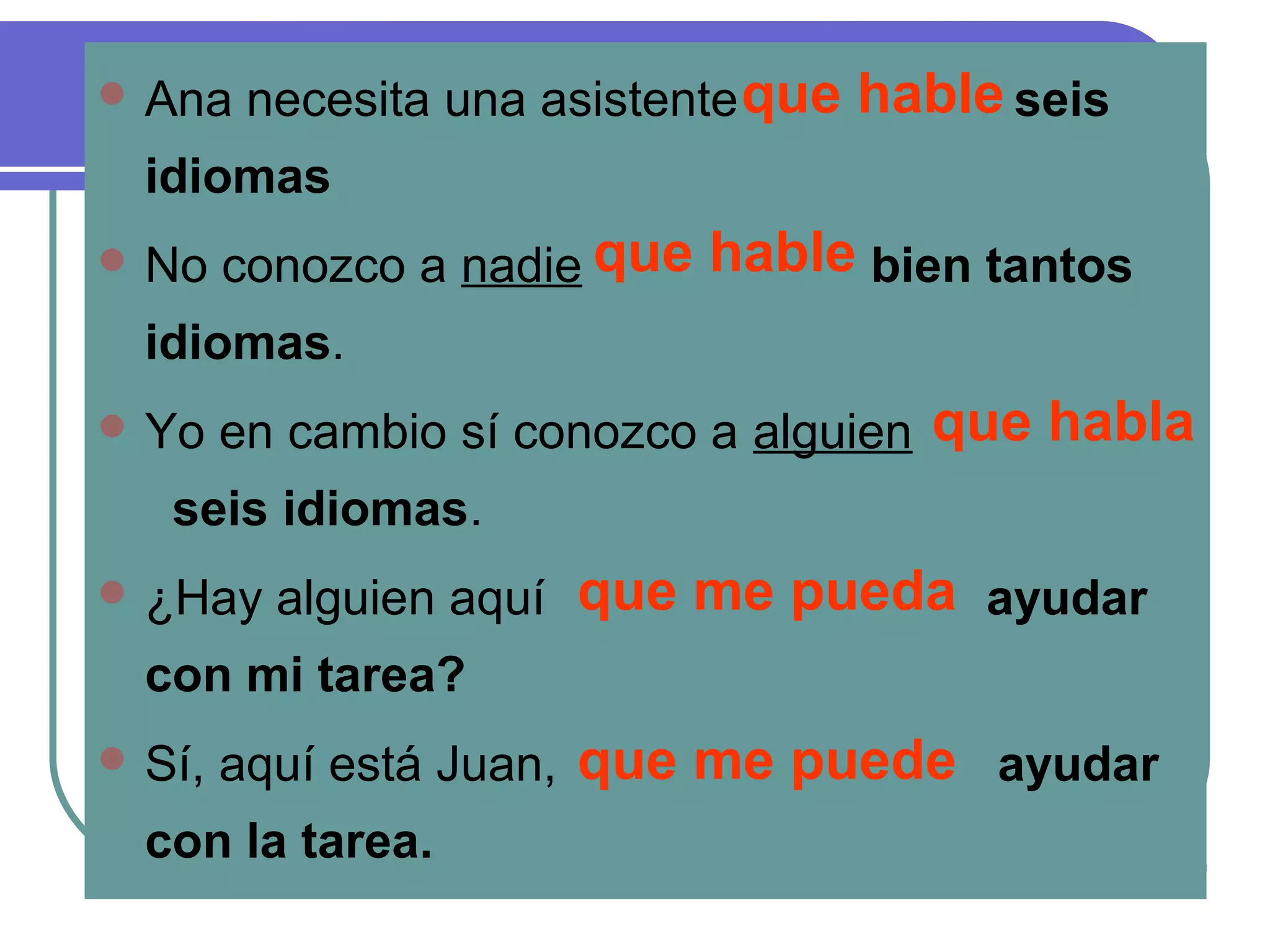 Subjunctive in adjective clauses1 | PPT