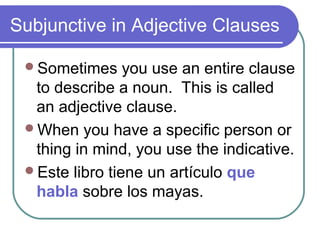 Subjunctive in adjective clauses1 | PPT