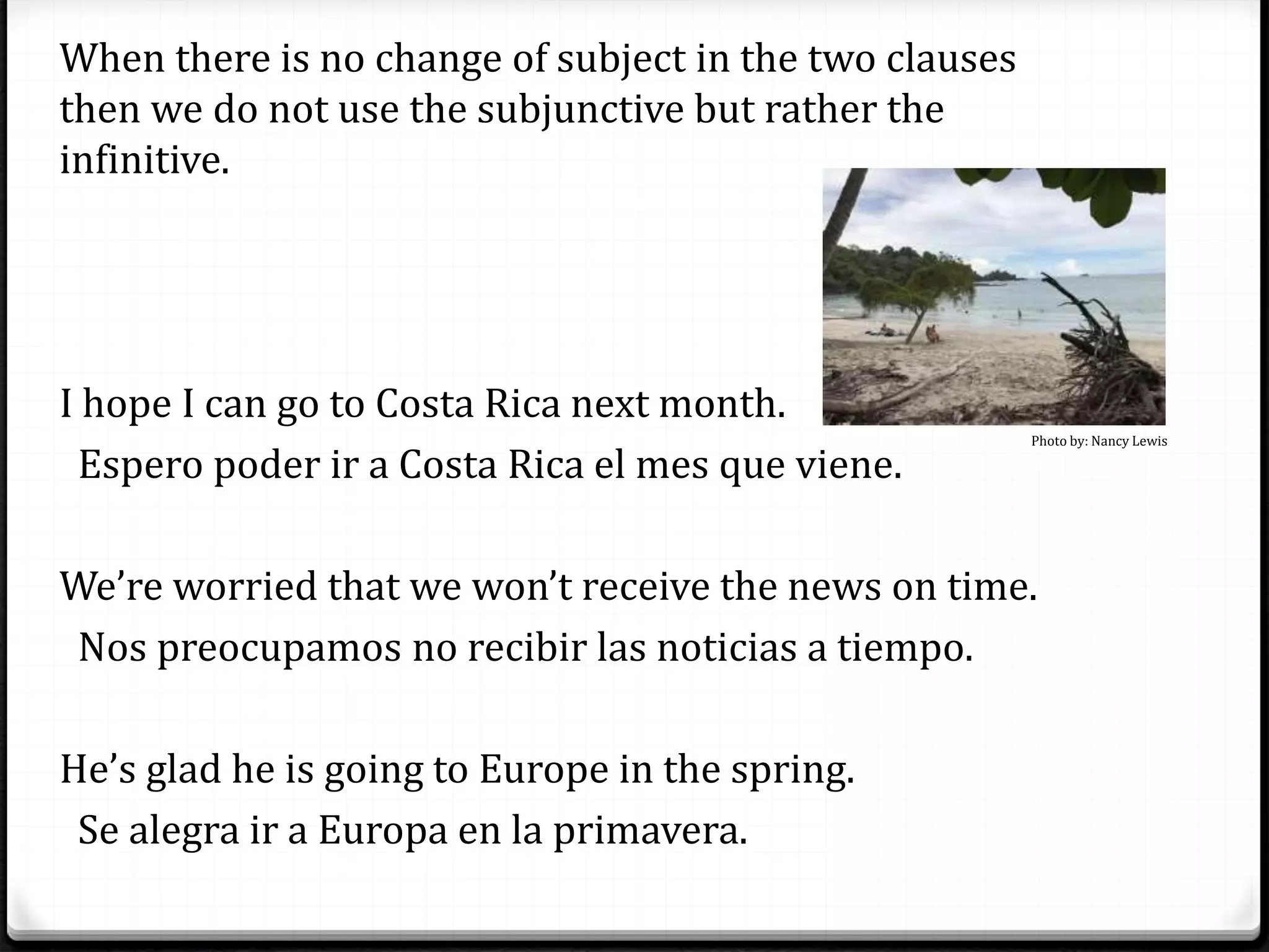 Subjunctive with verbs of emotion | PPTX