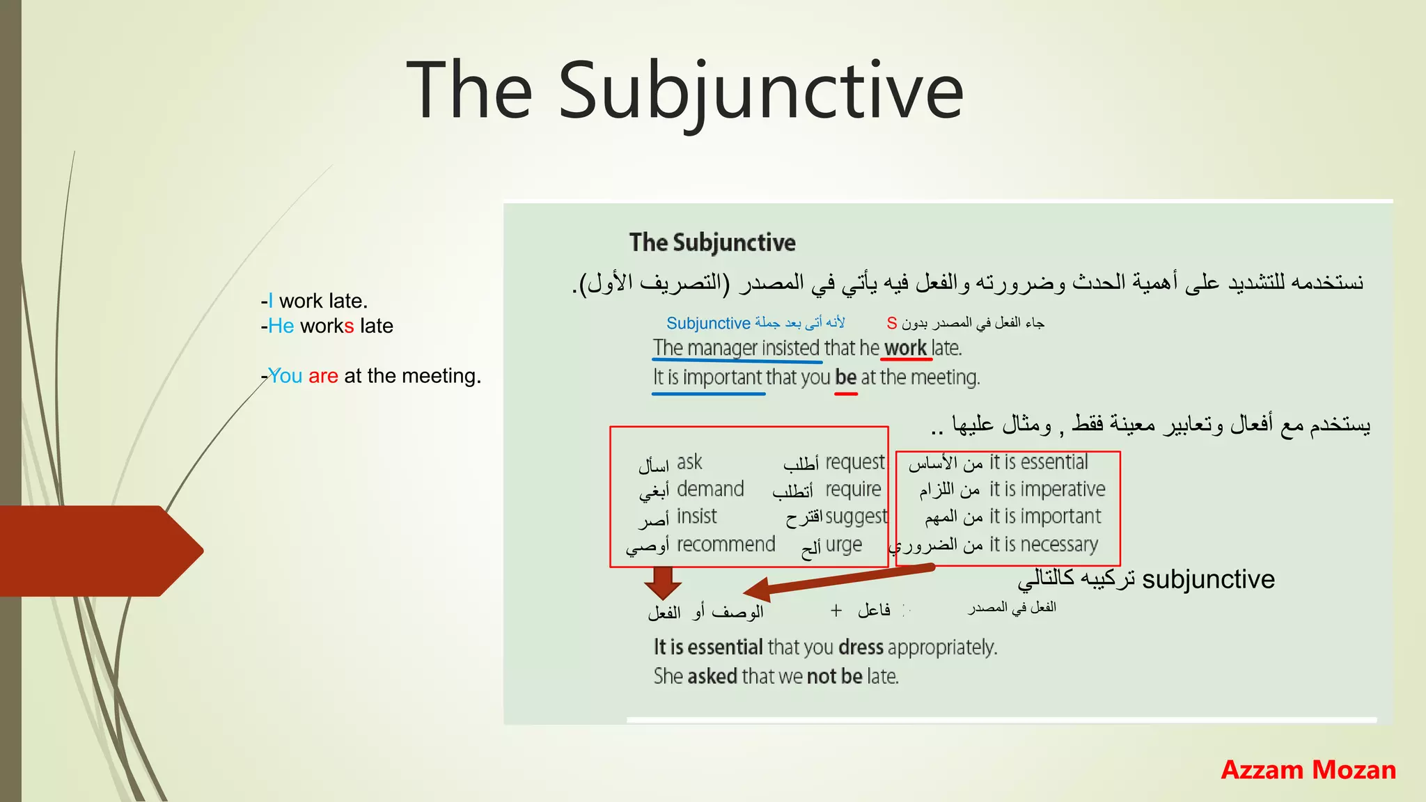 The Subjunctive | PPTX