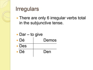 Subjunctive - Spanish II | PPTX