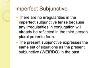 Subjunctive - Spanish II | PPTX