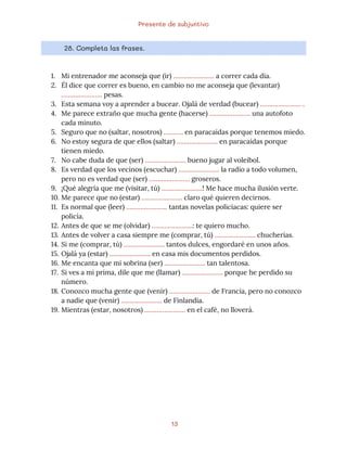 Subjuntivo ejercicios-karina | PDF