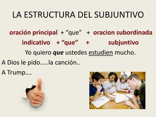 Subjuntivo con verbos de influencia y voluntad | PPTX