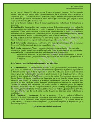 Subjuntivo en oraciones independientes | DOC