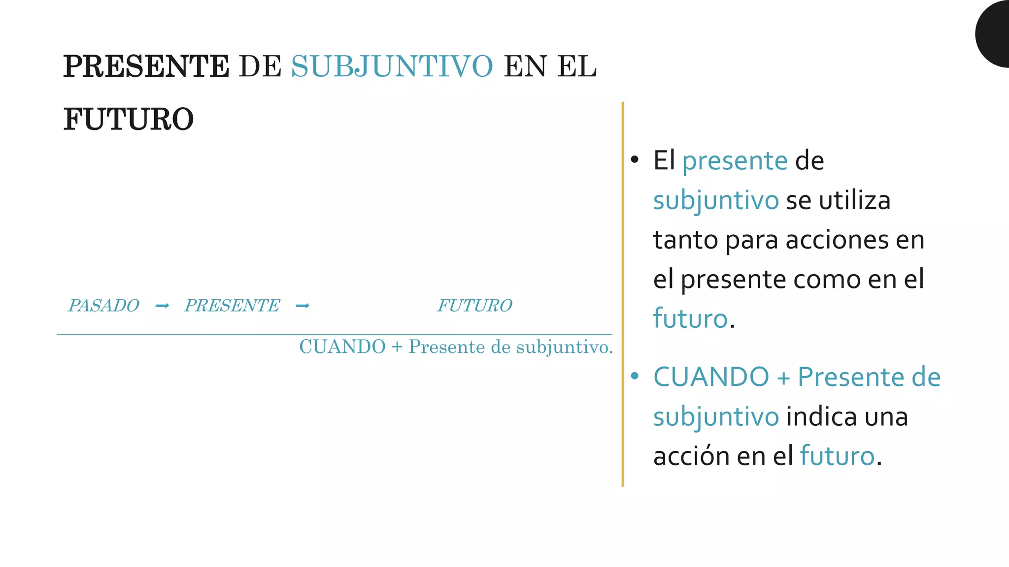 El subjuntivo en el futuro | PPTX