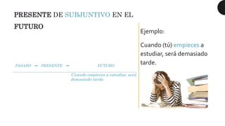 El subjuntivo en el futuro | PPTX
