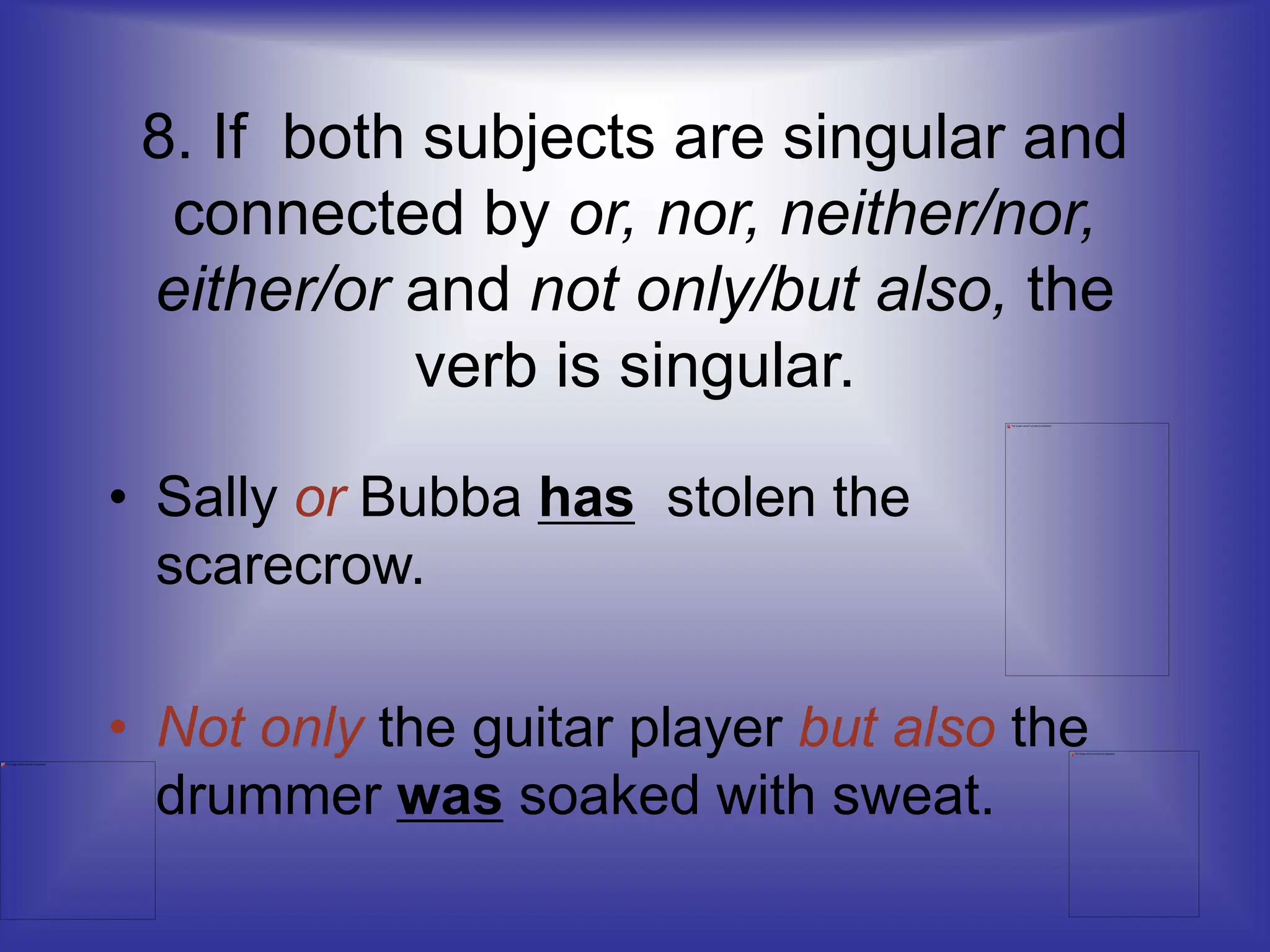 SUBJECTVERBAGREEMENT RULES PRESENTATION.ppt