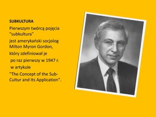 Subkultury | PPTX