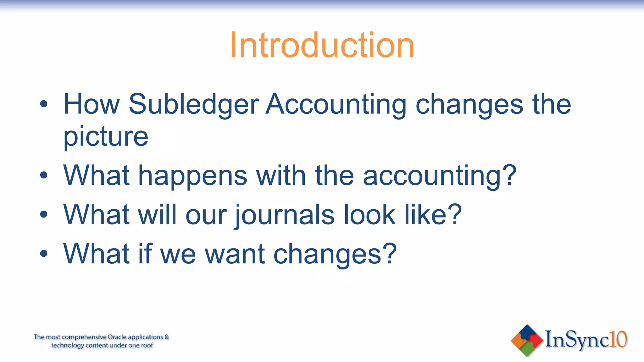 Subledger accounting | PPT