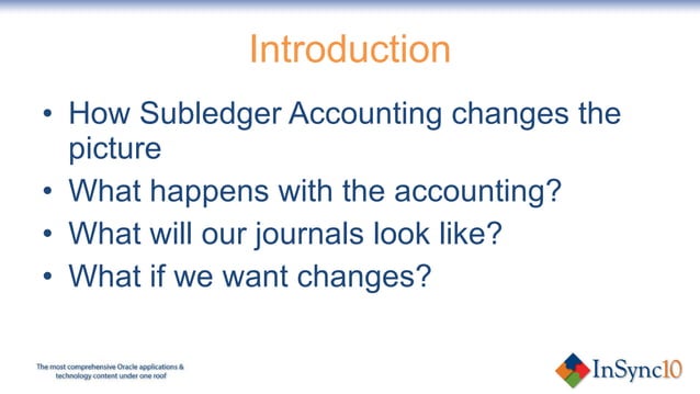 Subledger accounting | PPT