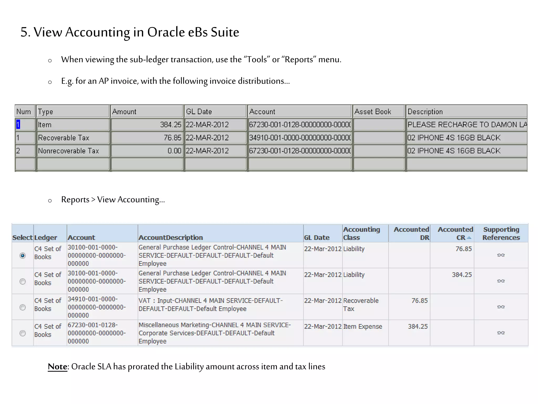 Oracle Sub-ledger Accounting : a Technical Overview | PPTX