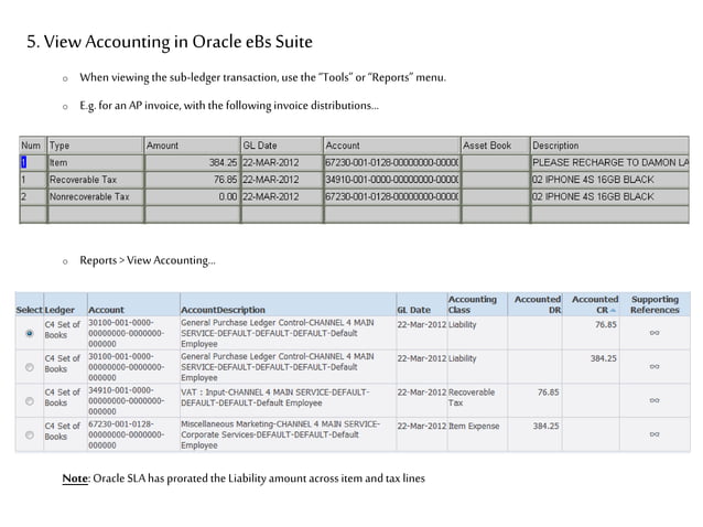Oracle Sub-ledger Accounting : a Technical Overview | PPTX