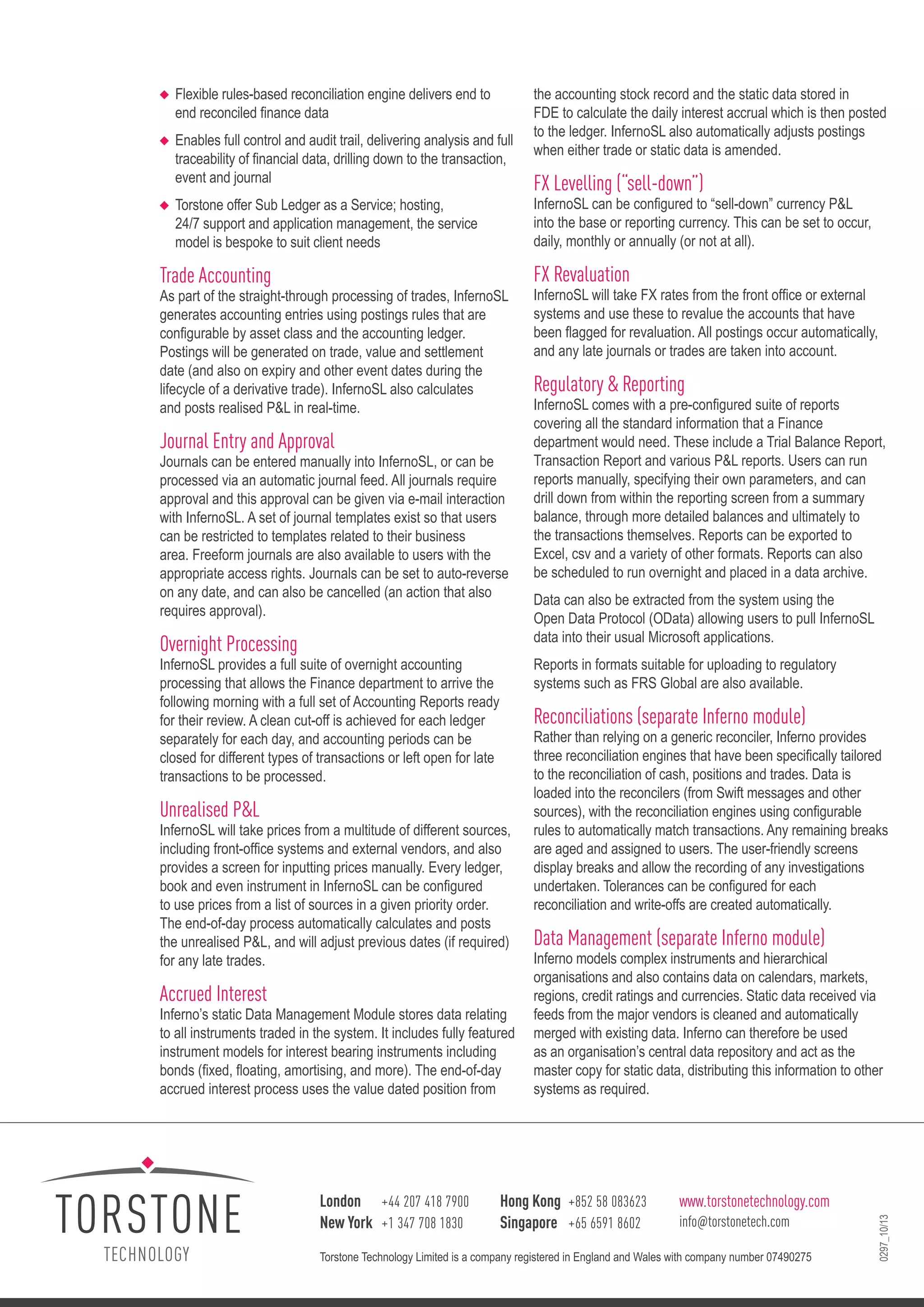 Torstone Investor Book of Record | PDF