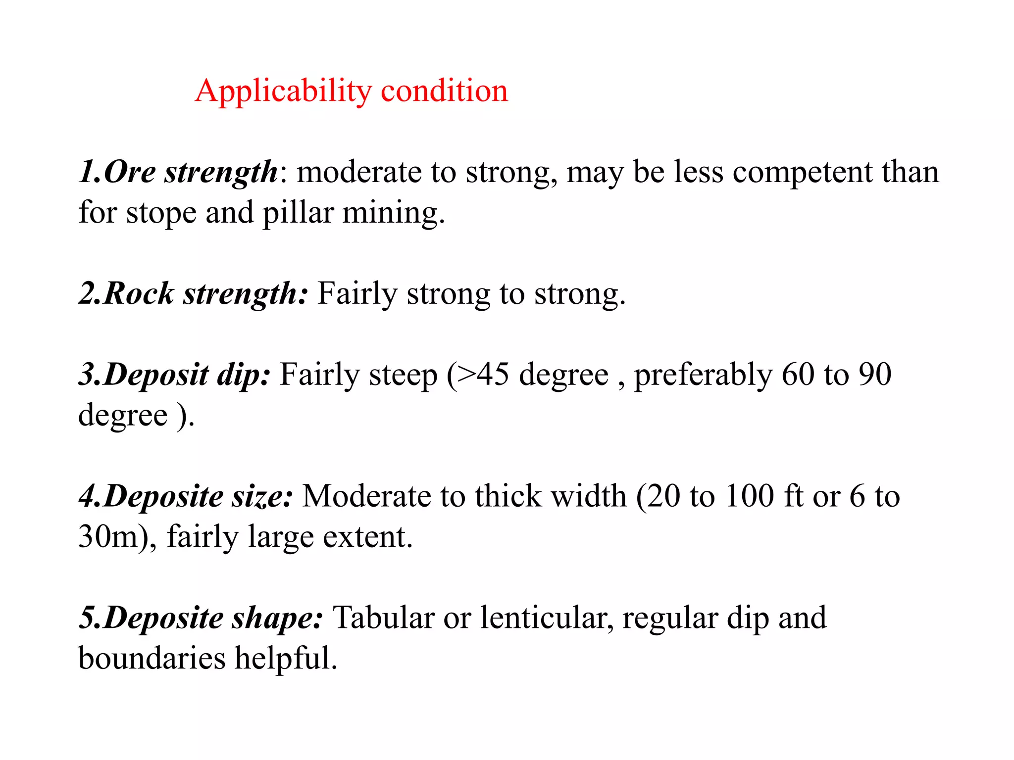 Sublevel open stopping assignment | PDF