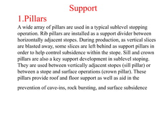 Sublevel open stopping assignment | PDF