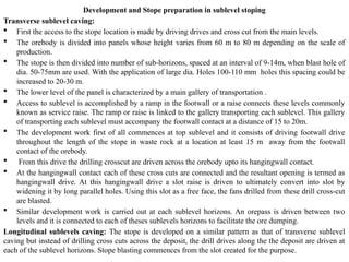 Sublevel Stoping method in metal mines .pptx
